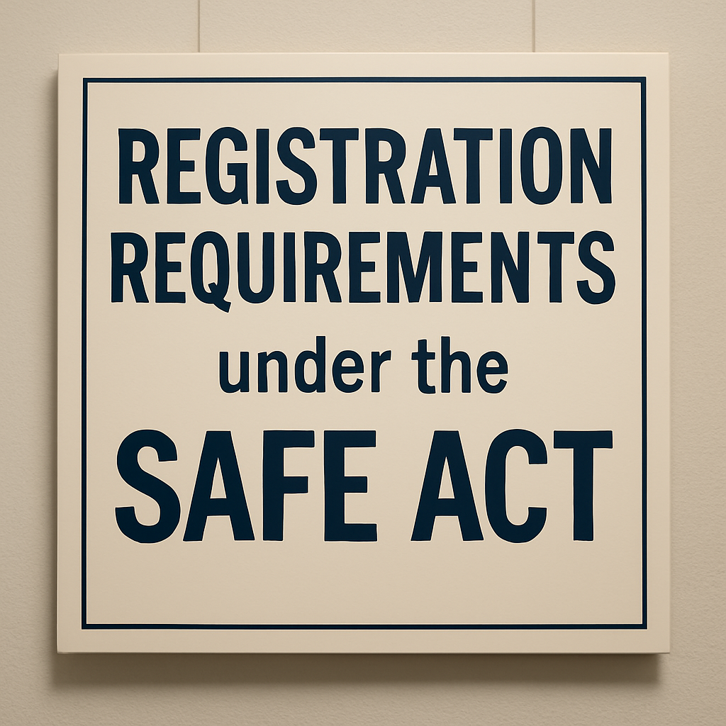 SAFE Act Registration Requirements