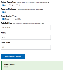 HMDA Compliance Training and Consulting - New Rate Spread Calculator