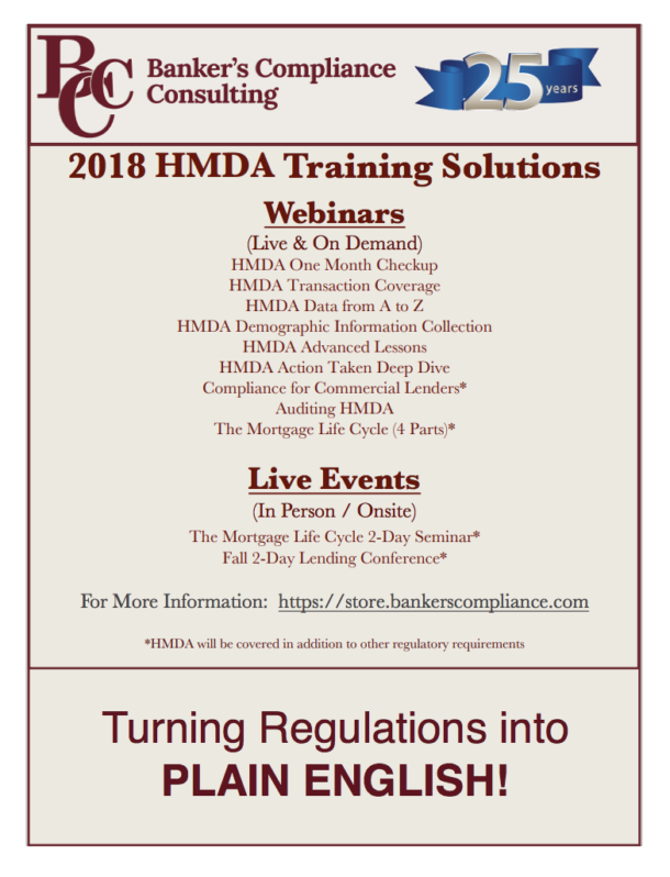 HMDA Compliance Training and Consulting - HMDA Training Solutions