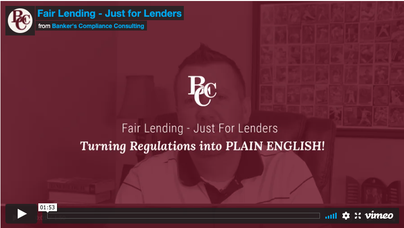 Online Bankers Training - Fair Lending Online Bankers Training - Fair Lending