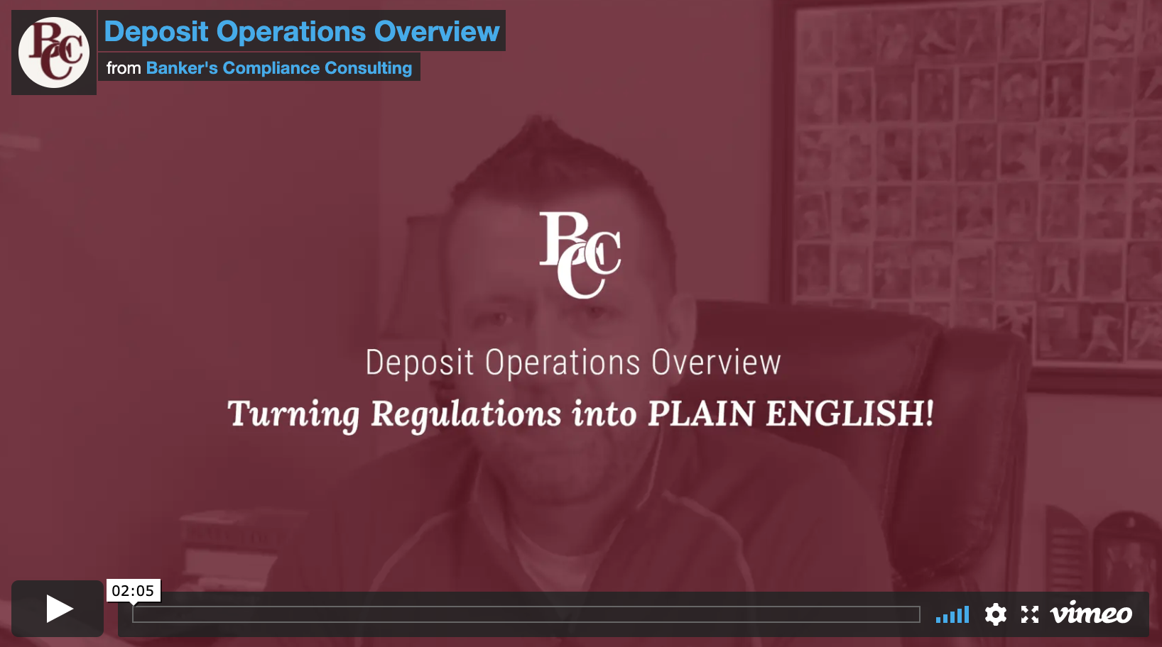 Online Bankers Training - Deposit Operations Overview