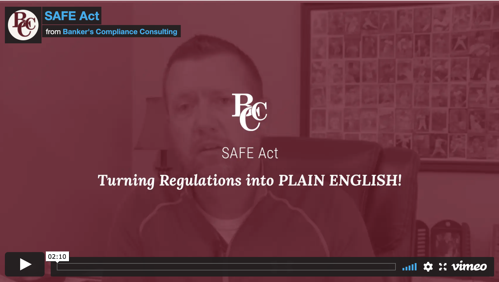 Online Bankers Training - SAFE Act