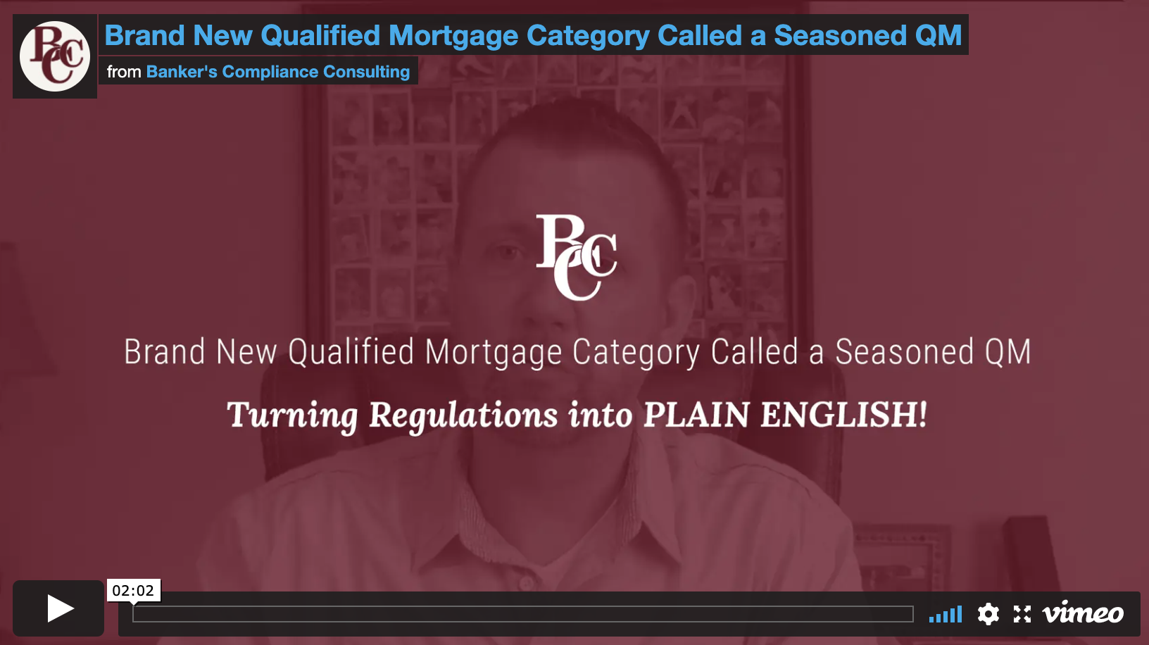 Online Bankers Training - NEW Qualified Mortgage Rules!