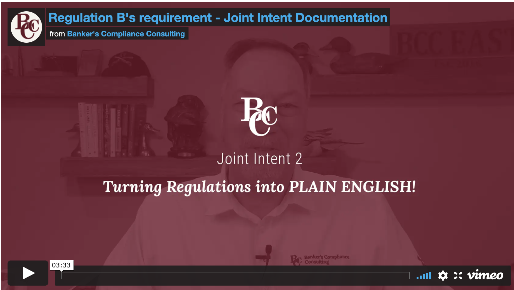 Online Bankers Training - Joint Intent At Application