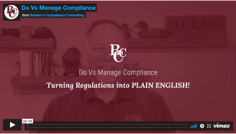 Do you “do” compliance? Online Bankers Training - Compliance Officer