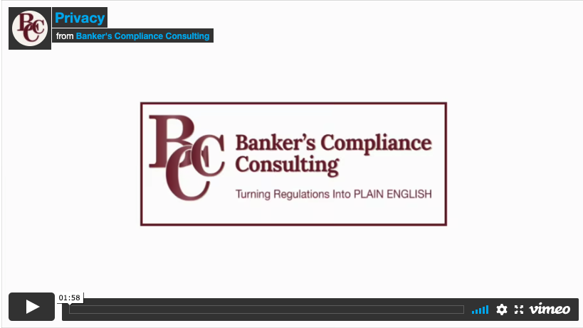 Online Bankers Training - Privacy Privacy Disclosure Banking